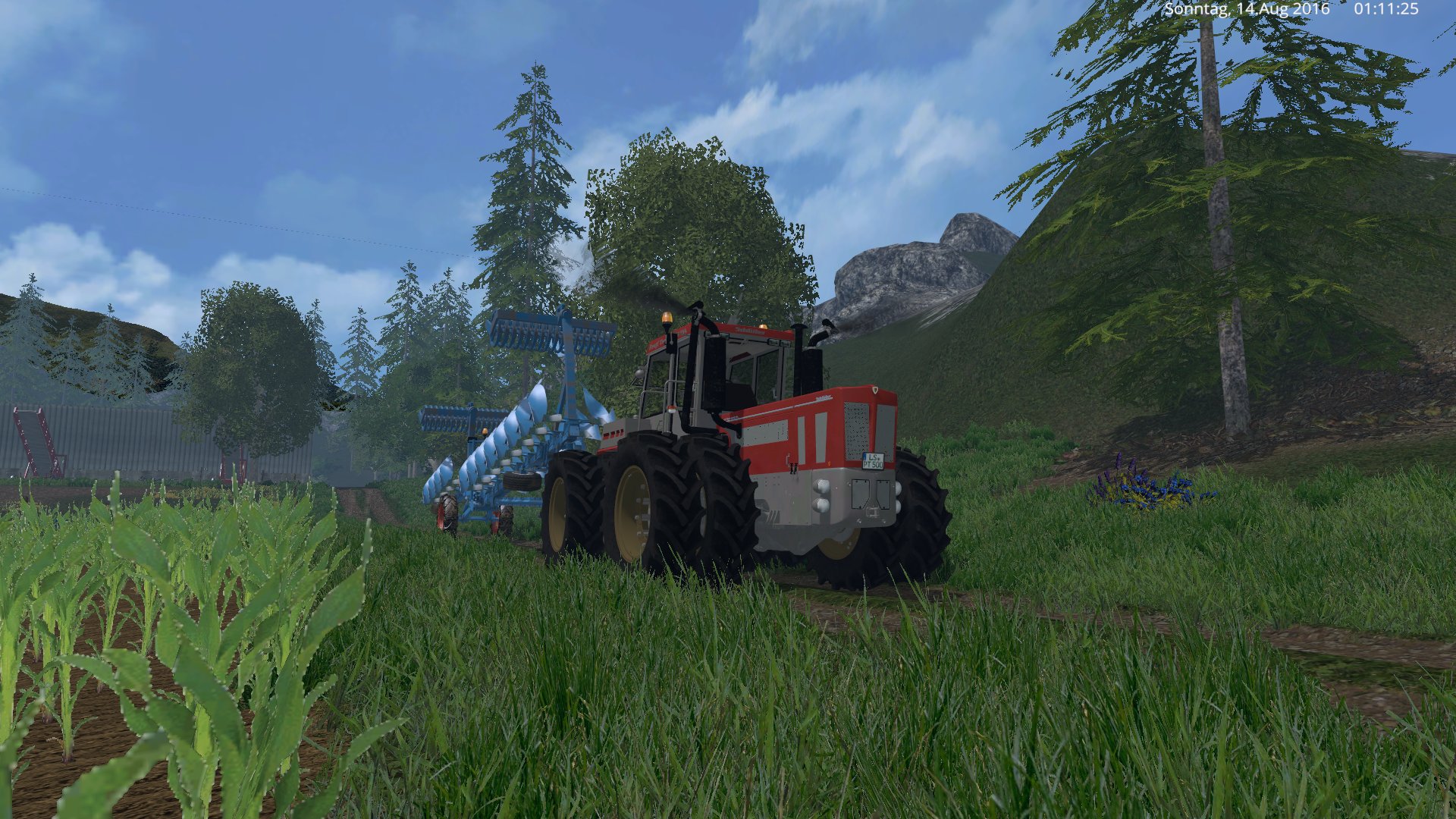 Schlüter Profitrac pflügen - Modding Welt