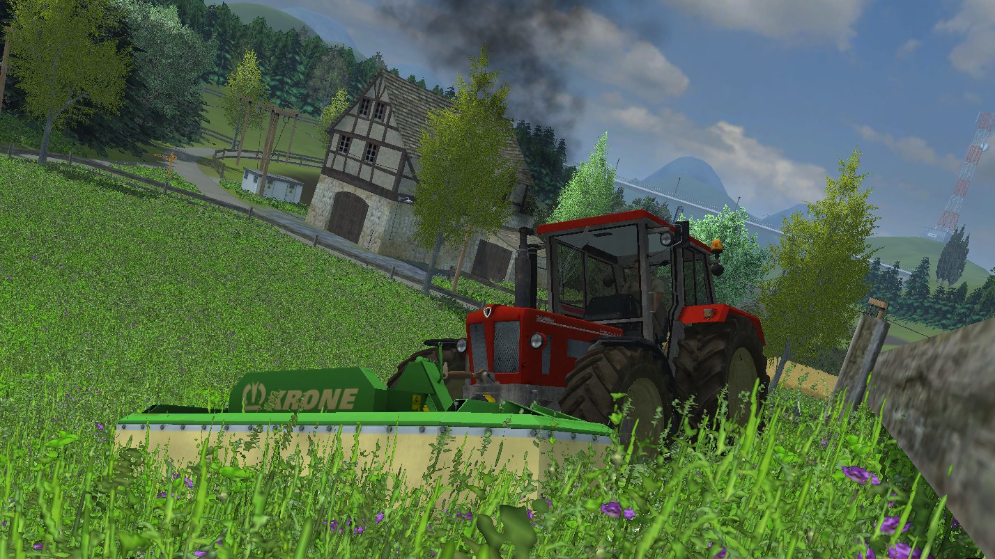 Schlüter Compact 1350 am Mähen - Modding Welt