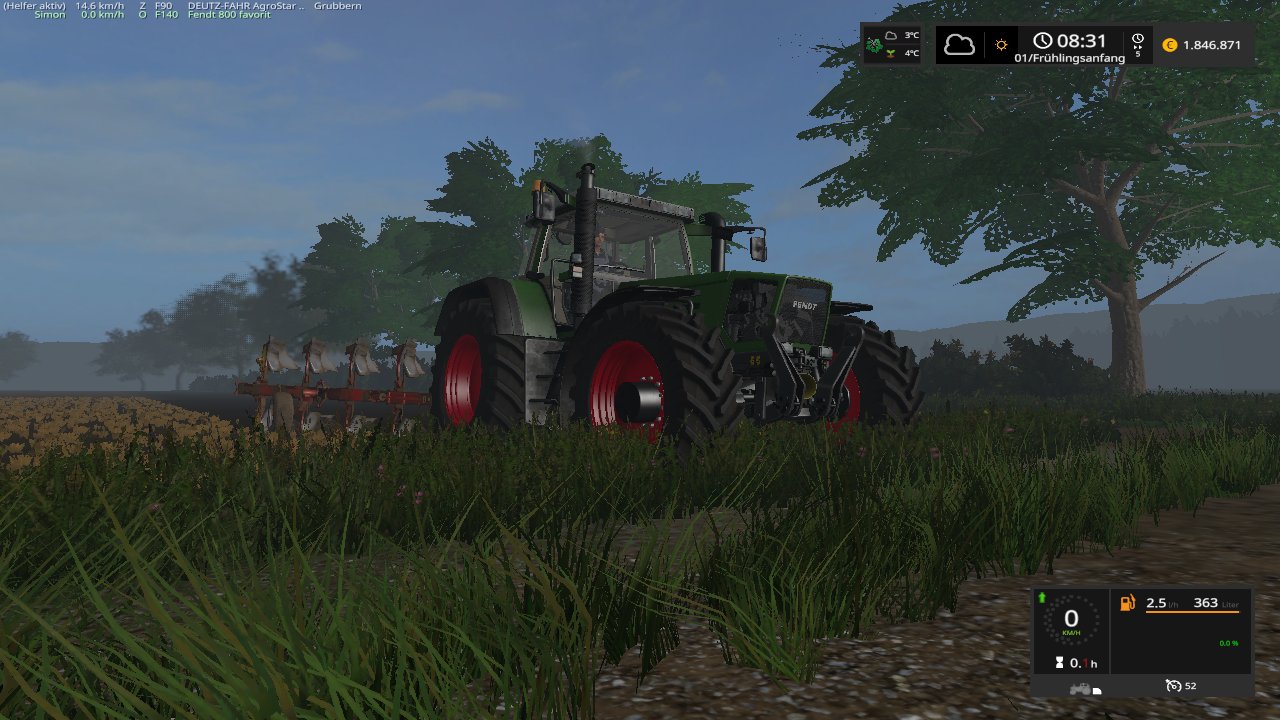 Am Plügen mit meinem 818er - Modding Welt