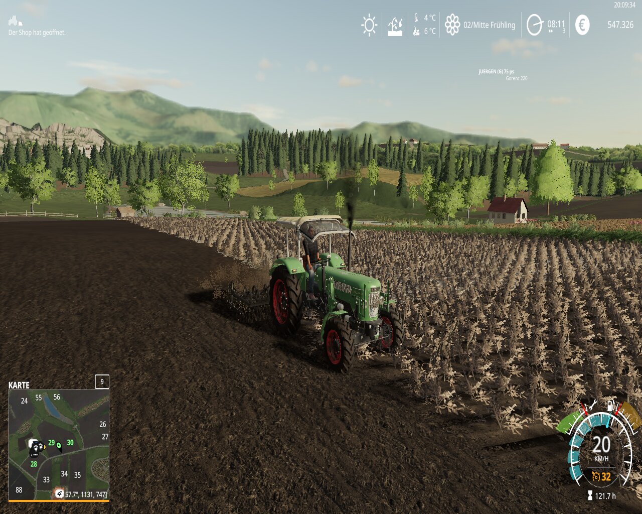 Acker grubern mit dem stärksten Traktor im Stall - Modding Welt