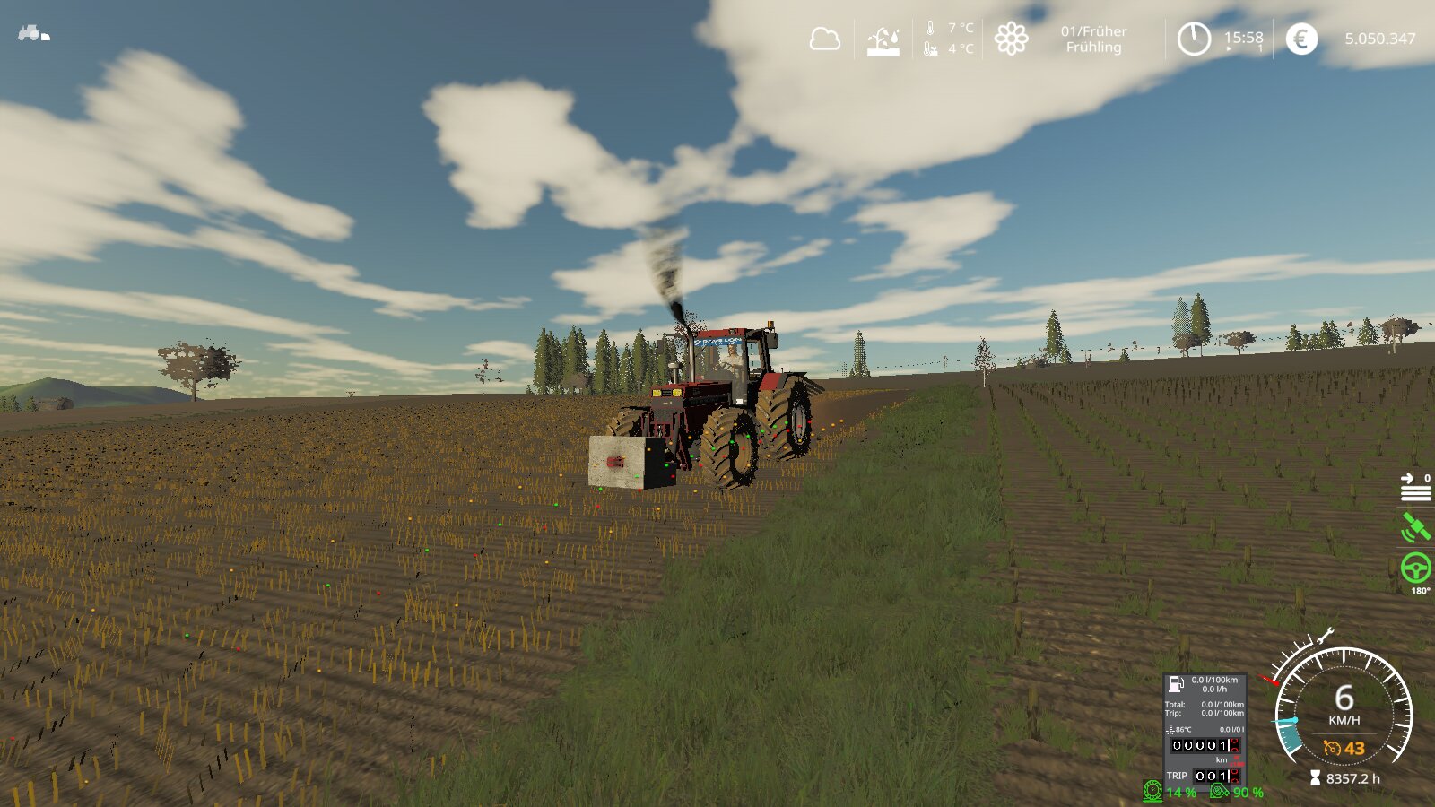 pflügen mit dem umgebauten büffel - Modding Welt