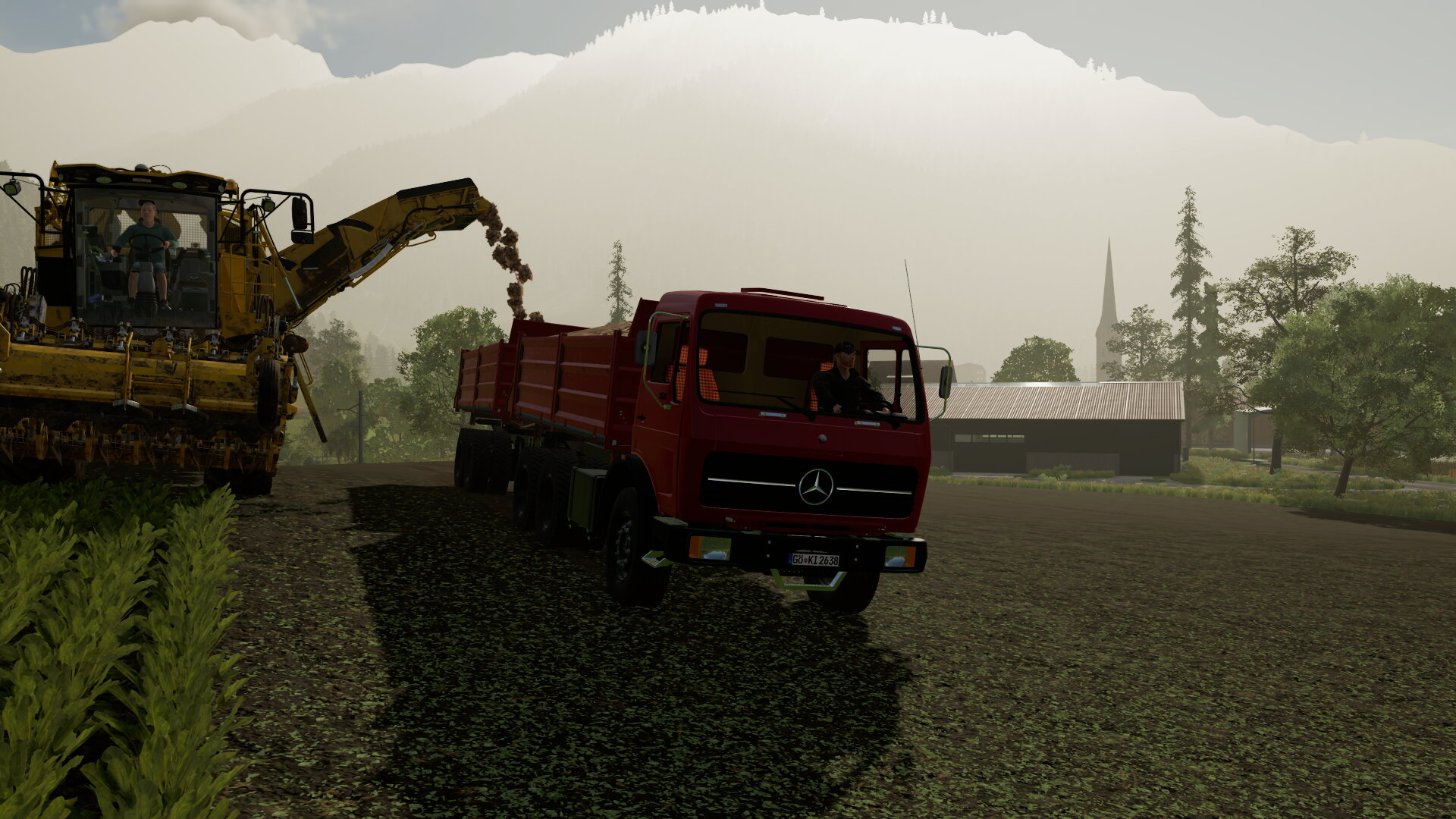 Rübenabfuhr im Mercedes NG - Modding Welt