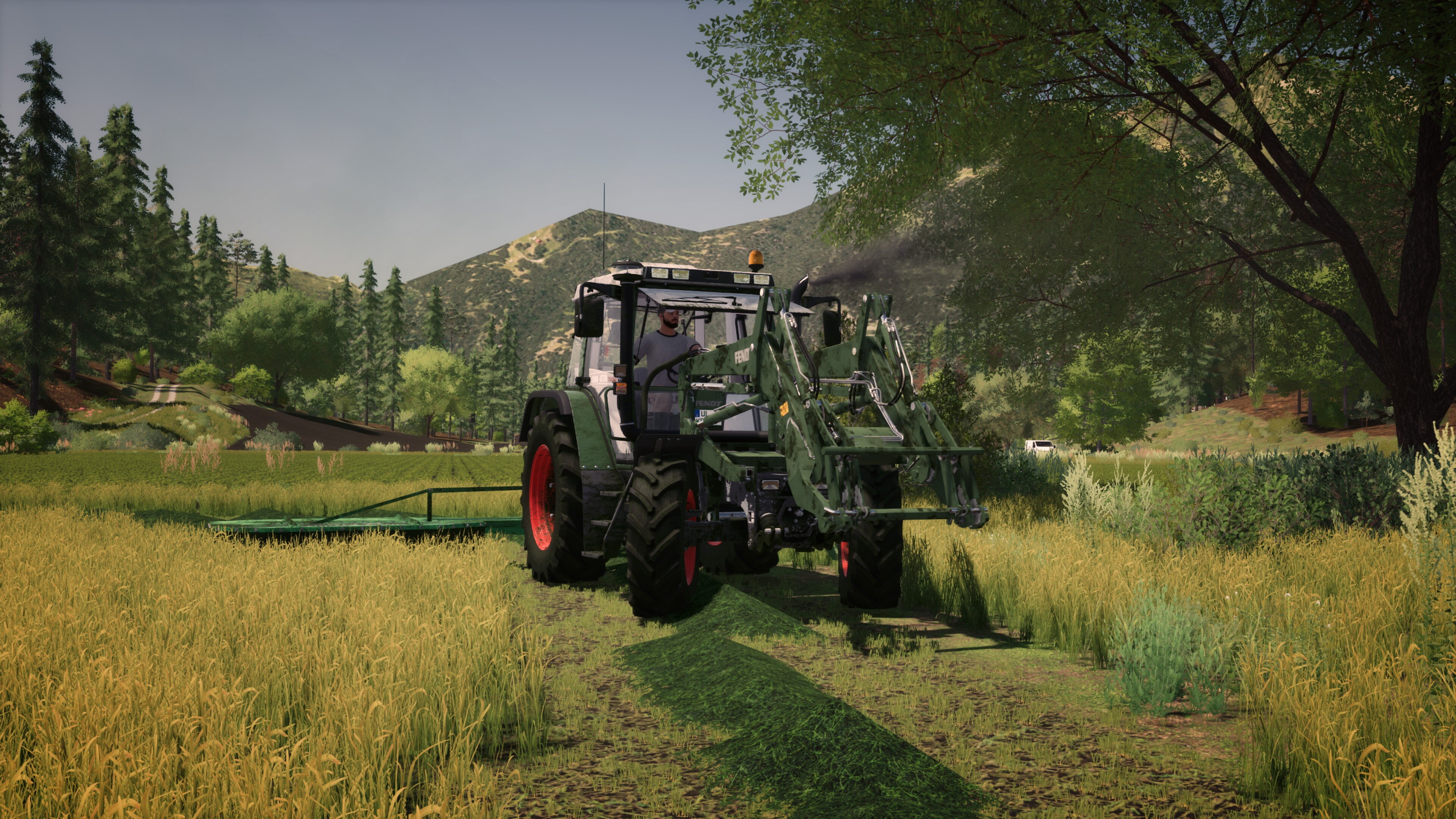 Galgenberg - Mähen mit Fendt GTA 380 und Deutz-Fahr KM24 - Modding Welt