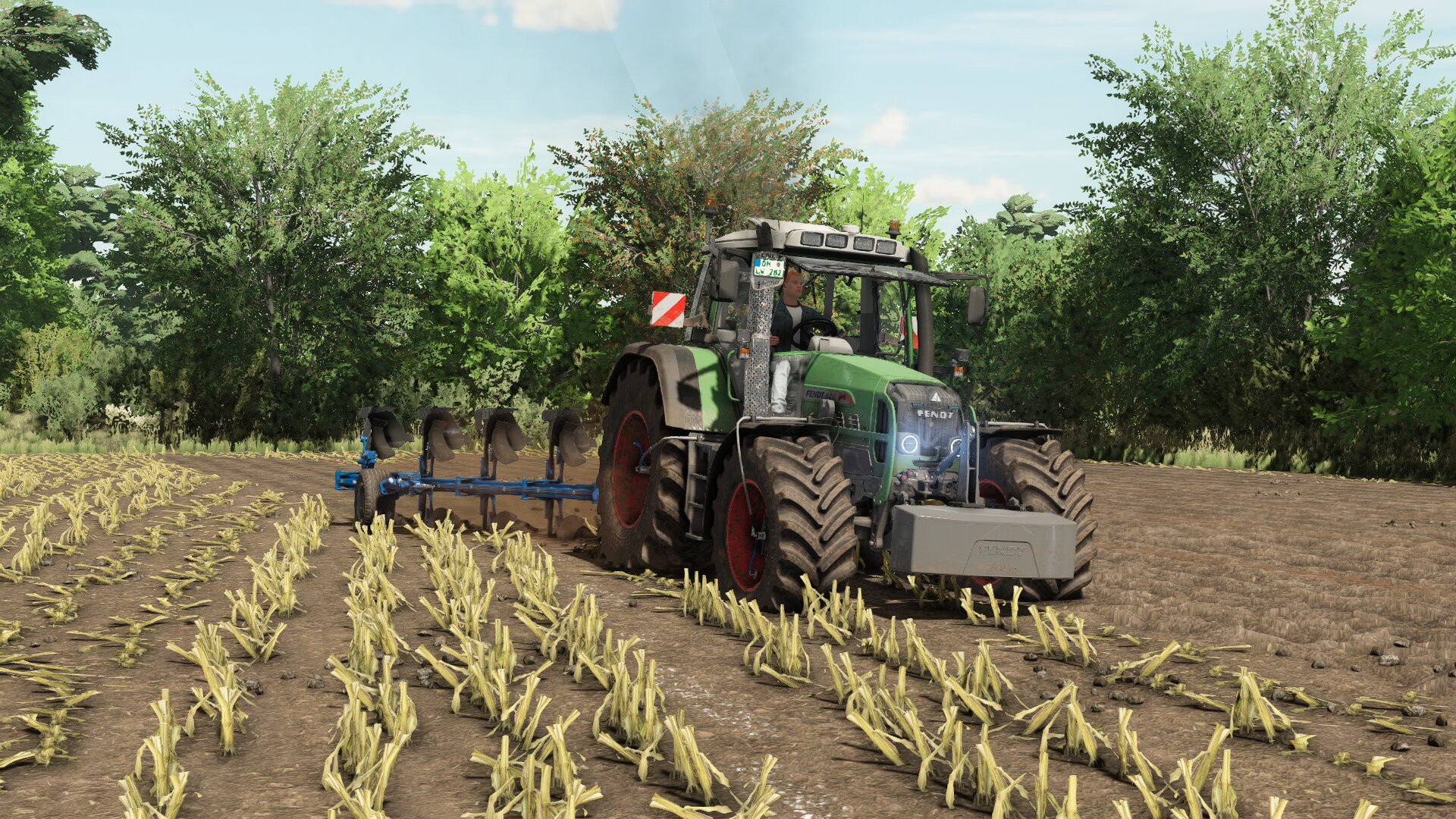 Maisstoppeln pflügen - Modding Welt