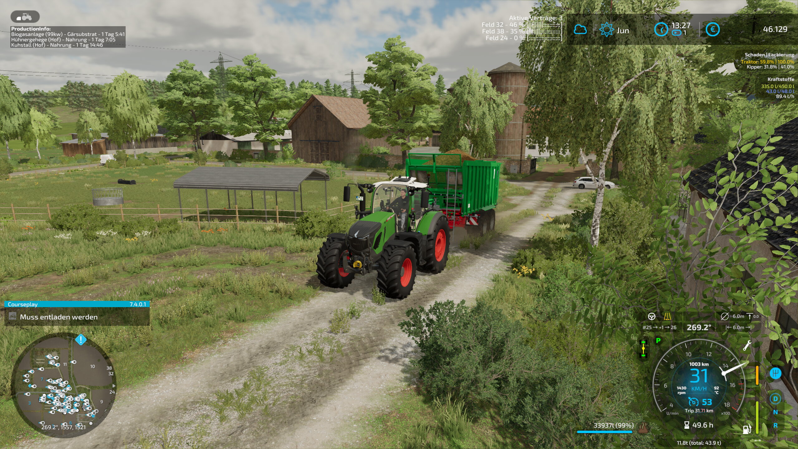 Die neu gekaufte BGA wird mit Mist befüllt - Modding Welt