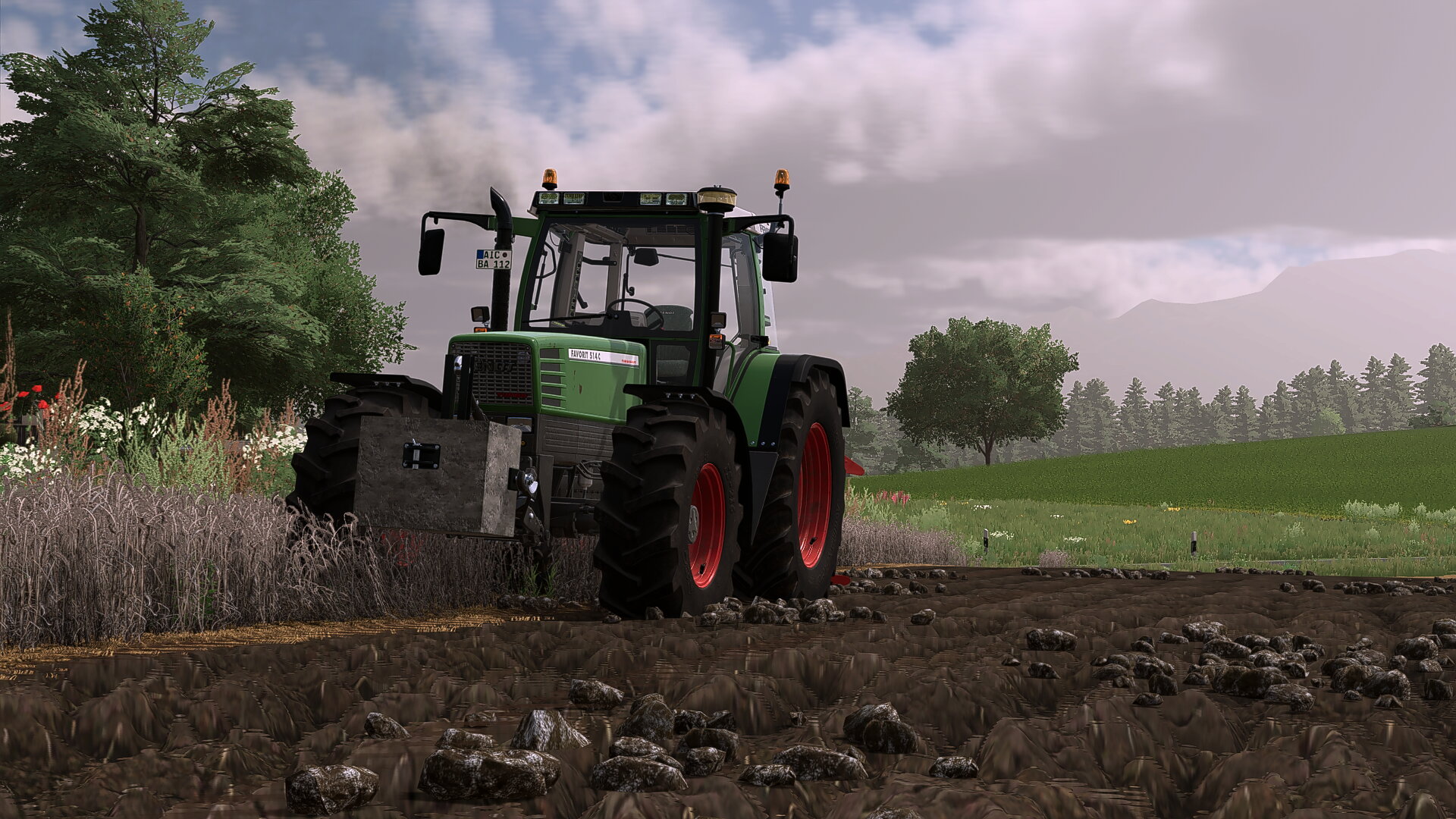 Pflügen mit dem 514 - Modding Welt